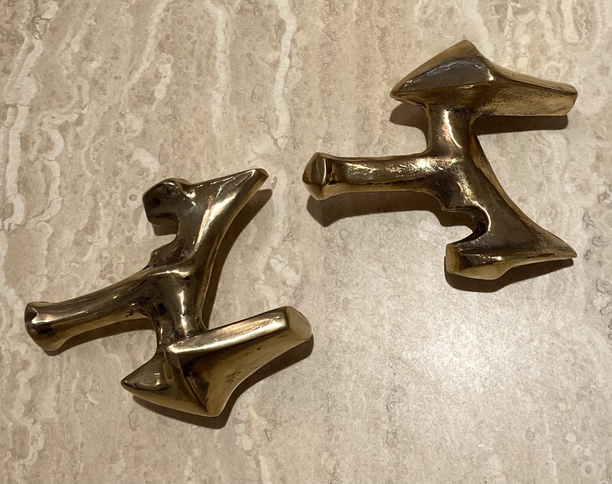 Mirror Polished Bronze Abstract Objects by Barbara Beretich ...