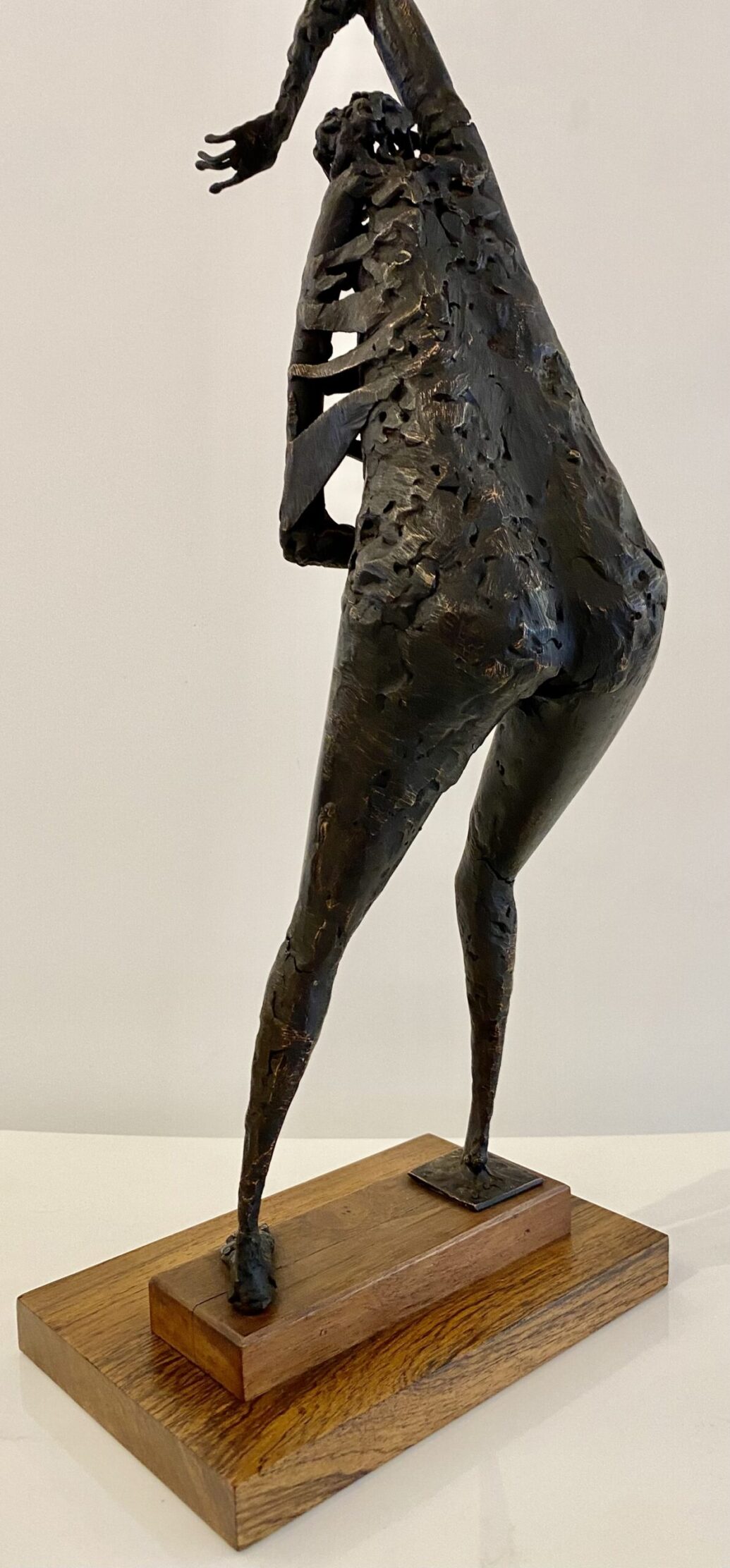 Bronze Figure on Wood Base, Signed Robert Stoller '1934' - Dragonette Ltd